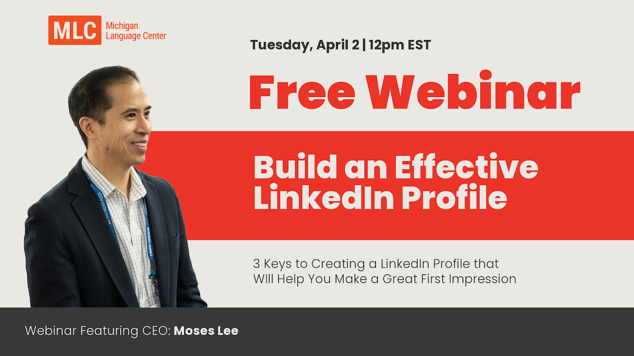 Free Webinar : Build an Effective LinkedIn Profile - MLC